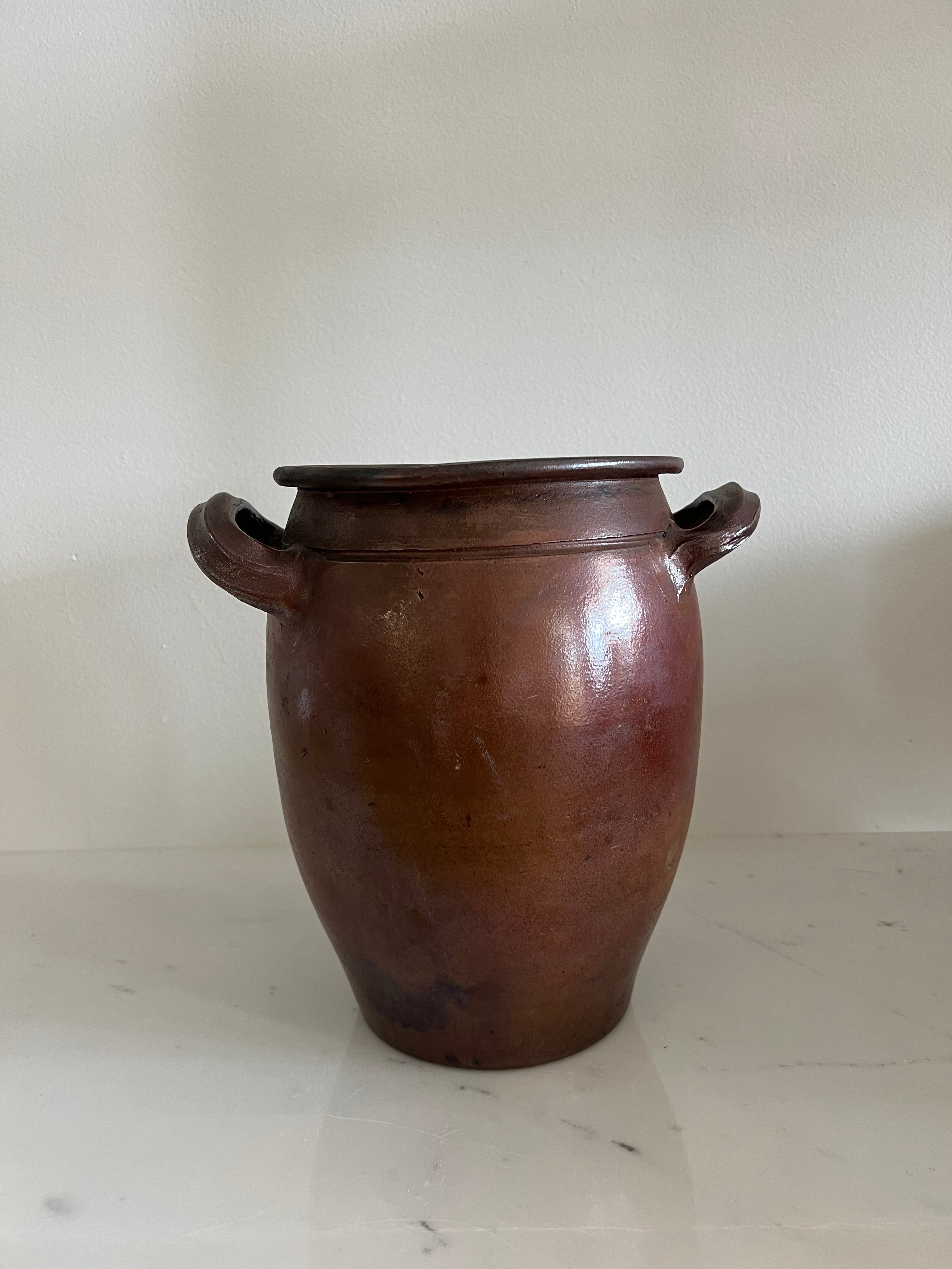Vintage Bronze Ceramic Pot – DOMAIN by Laura Hodges Studio