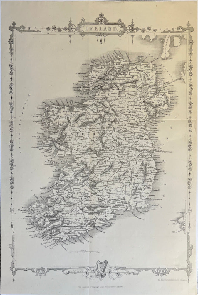 Antique Map of Ireland – DOMAIN by Laura Hodges Studio